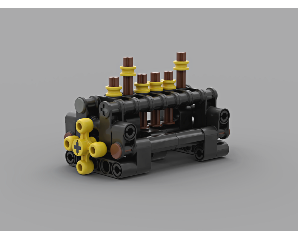 LEGO MOC Mini Engine Inline 6 by @McCatty_TECH | Rebrickable - Build ...