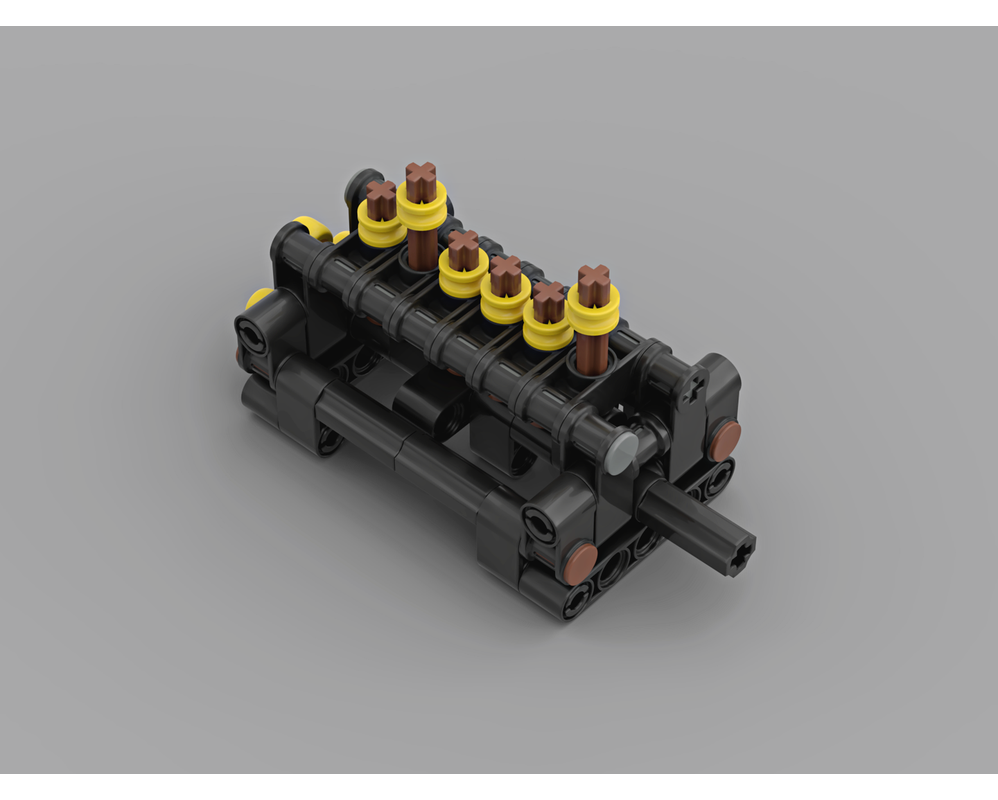 LEGO MOC Mini Engine Inline 6 by @McCatty_TECH | Rebrickable - Build ...