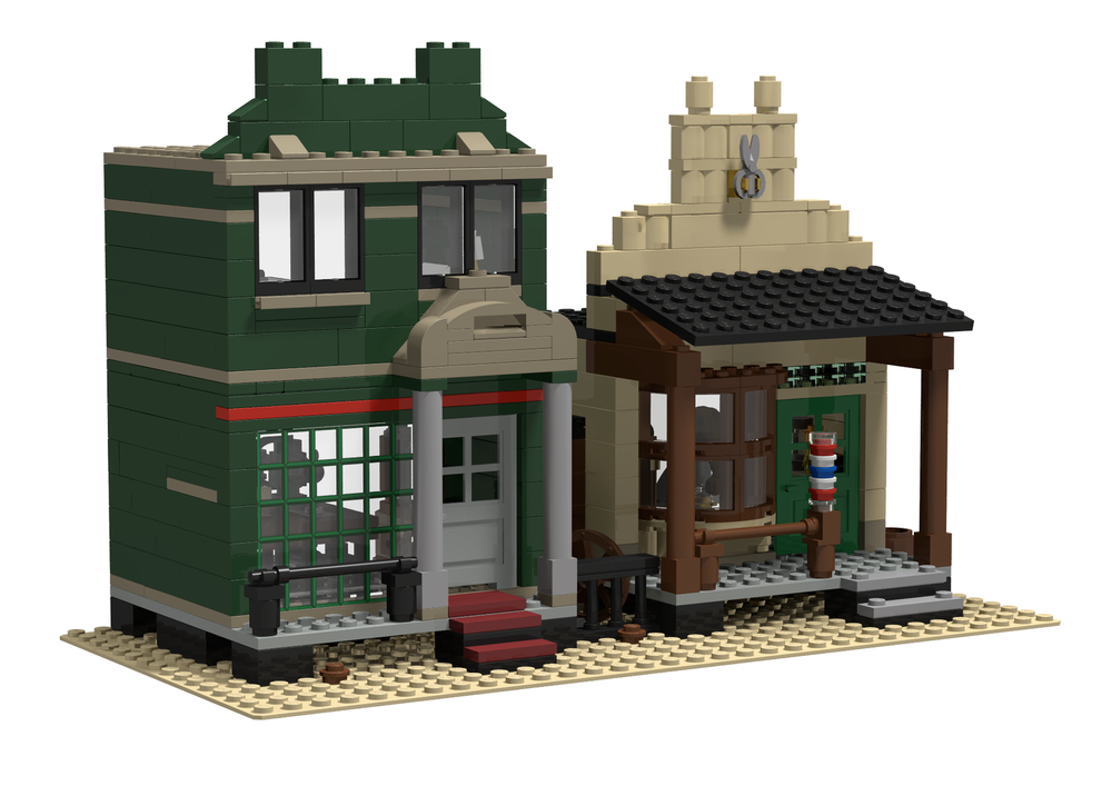 LEGO MOC Western Barber and Tailor Shop by foreverSorting | Rebrickable ...