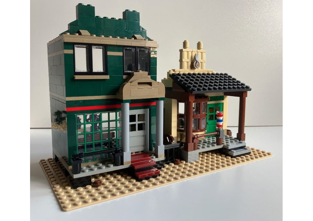 LEGO MOC Western Barber and Tailor Shop by foreverSorting | Rebrickable ...