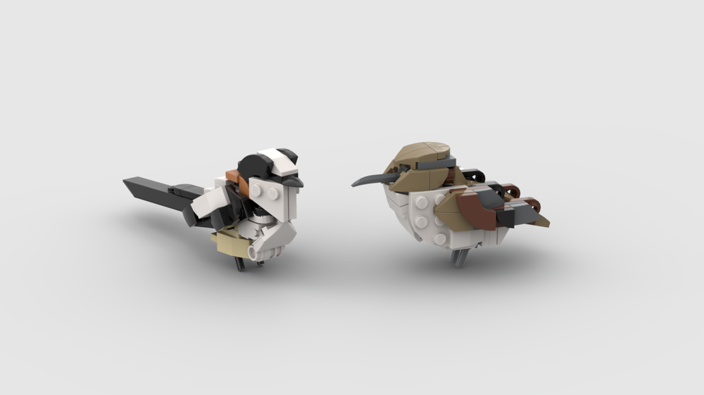 LEGO MOC Birds 8 - Long Tailed Tit and Short-Toed Treecreeper by T.Bus ...