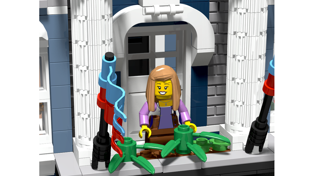 LEGO MOC Modular Blue Residence by andrepsramos | Rebrickable - Build ...