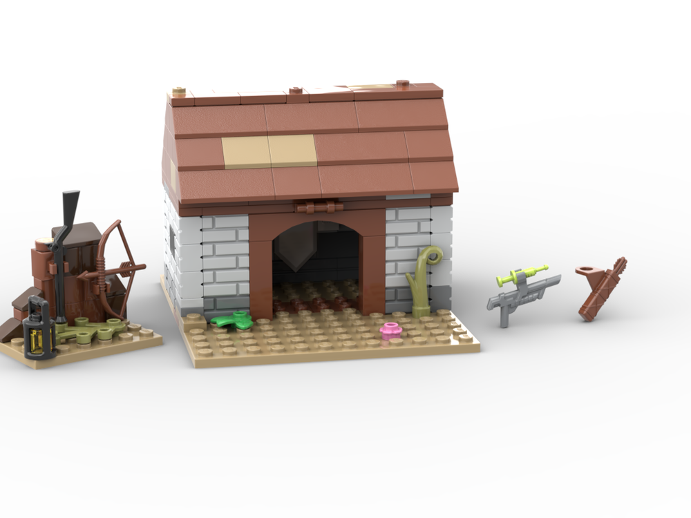 LEGO MOC Hunter's Shack by RedDragonBricks | Rebrickable - Build with LEGO