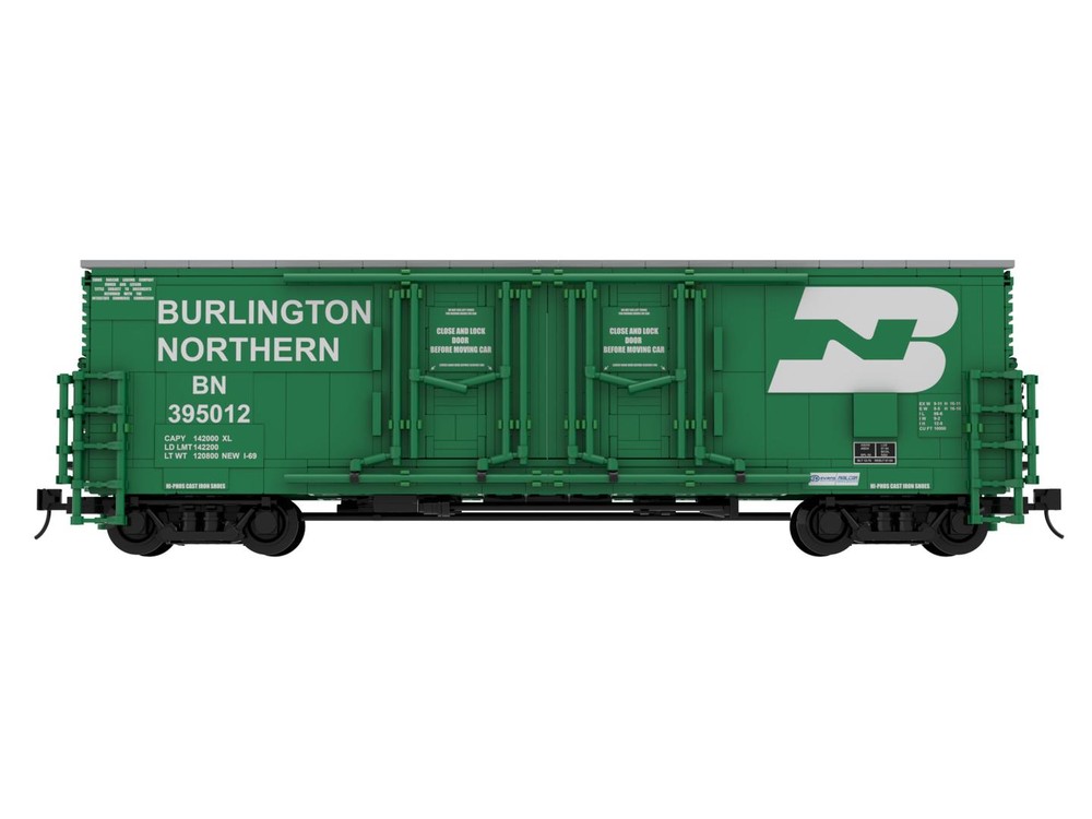 LEGO MOC-133913 53ft Evans Double Plug Burlington Northern by Yellow ...
