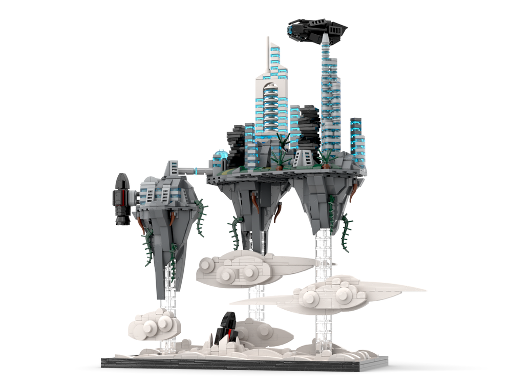 LEGO MOC Flying Islands by brickgloria | Rebrickable - Build with LEGO