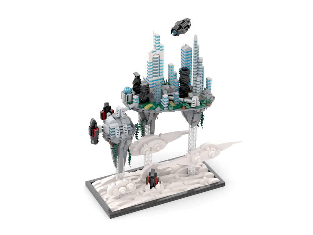 LEGO MOC Flying Islands by brickgloria | Rebrickable - Build with LEGO