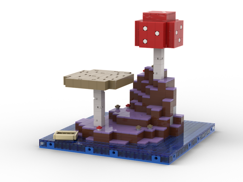 Lego Moc Minecraft Mushroom Island By Lordalien Rebrickable Build