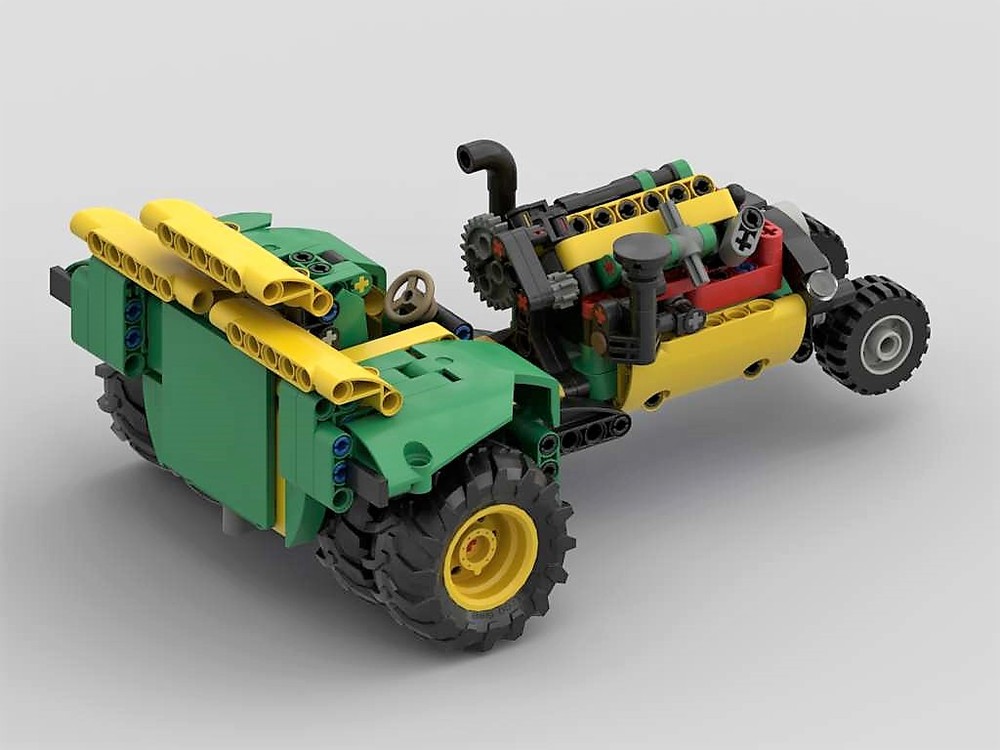 Lego Moc 42136 Tractor Pulling By Fabiobrickinthewall Rebrickable