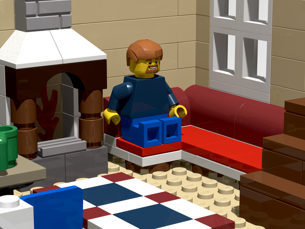 Lego Moc Modular Coffee Shop By Andrepsramos Rebrickable Build With