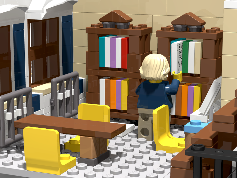 Lego Moc Modular Coffee Shop By Andrepsramos Rebrickable Build With