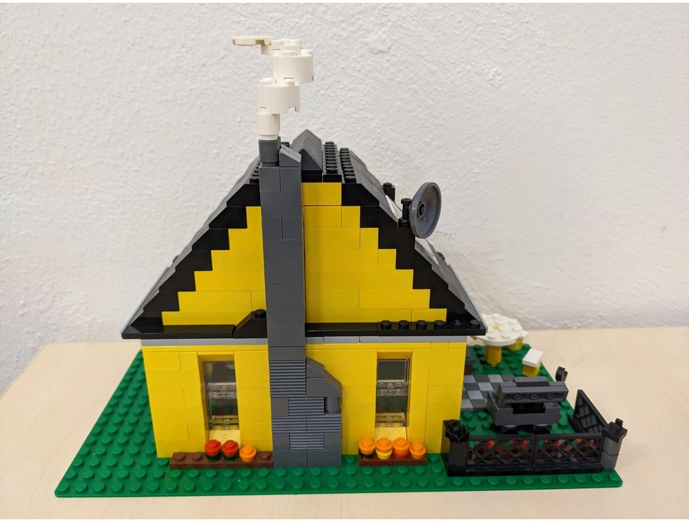 Lego Moc Yellow House By Halapli Rebrickable Build With Lego