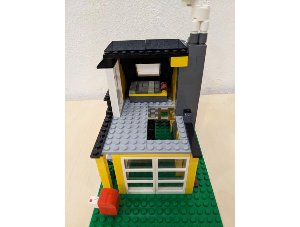 Lego Moc Yellow House By Halapli Rebrickable Build With Lego