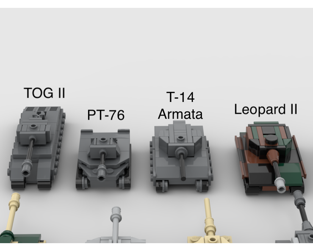 LEGO MOC Micro Tanks from Real Life by BrickAddiction | Rebrickable ...