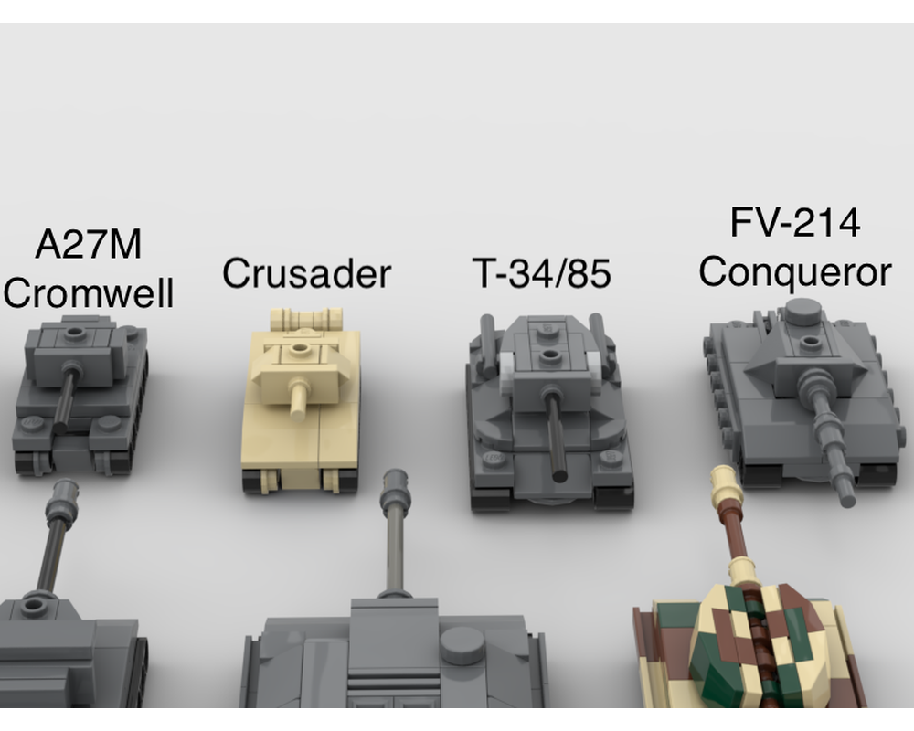 LEGO MOC Micro Tanks from Real Life by BrickAddiction | Rebrickable ...