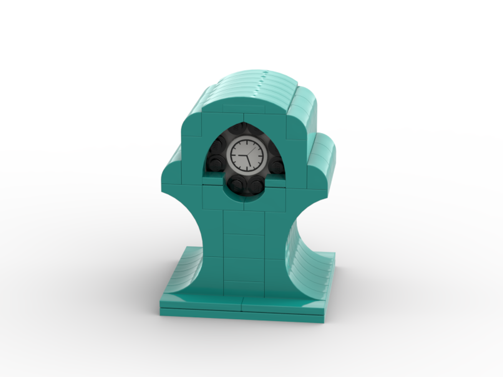 LEGO MOC Turquoise Clock by RedDragonBricks | Rebrickable - Build with LEGO