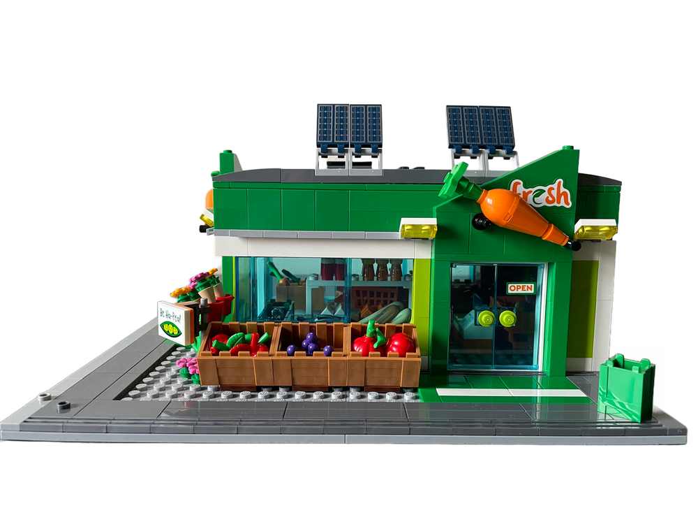LEGO MOC Grocery Store Modular Corner Alternate build (2x60347) by re ...