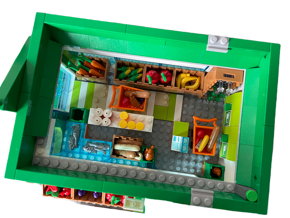 LEGO MOC Grocery Store Modular Corner Alternate build (2x60347) by re ...