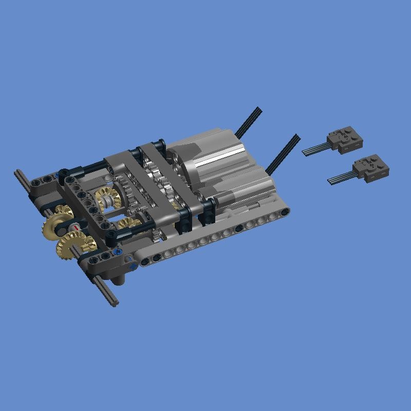 Lego Moc Dual Longitudinal Subtractor By Mrcin Rebrickable Build