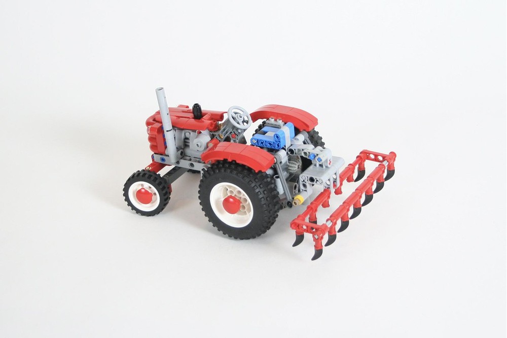 LEGO MOC Vintage Tractor by thirdwigg | Rebrickable - Build with LEGO
