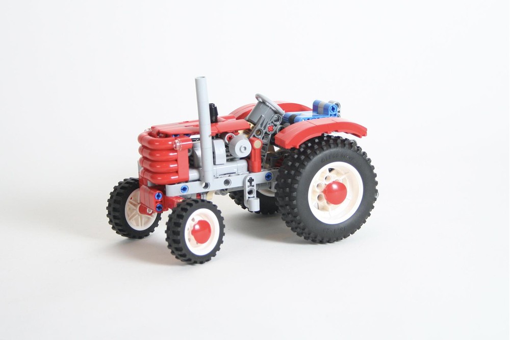 LEGO MOC Vintage Tractor by thirdwigg | Rebrickable - Build with LEGO