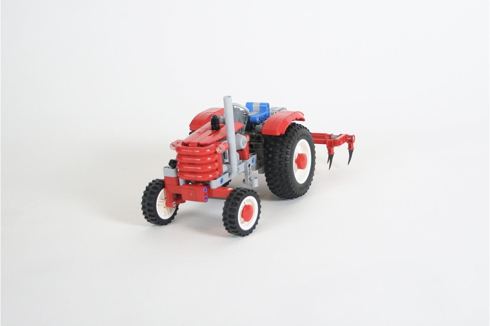 LEGO MOC Vintage Tractor by thirdwigg | Rebrickable - Build with LEGO