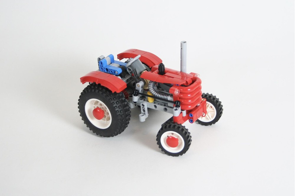 LEGO MOC Vintage Tractor by thirdwigg | Rebrickable - Build with LEGO