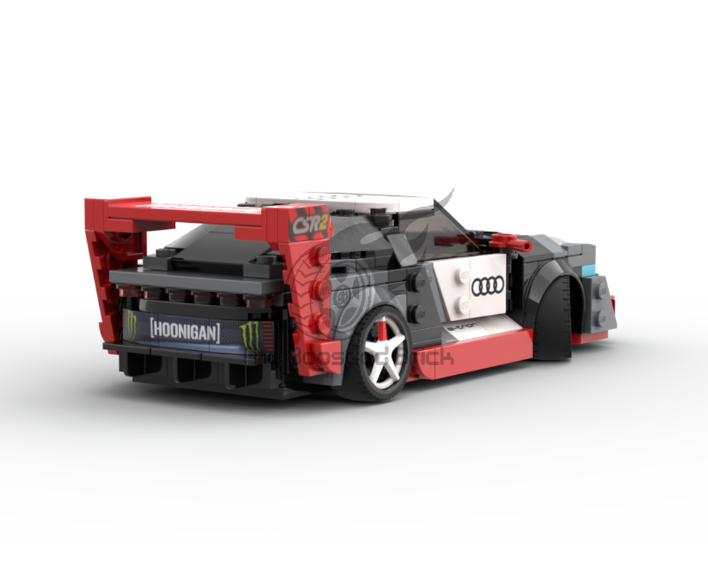 Lego Moc Audi Hoonitron By Theboostedbrick Rebrickable Build With Lego
