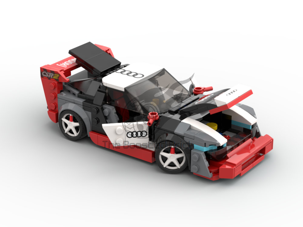 Lego Moc Audi Hoonitron By Theboostedbrick Rebrickable Build With Lego