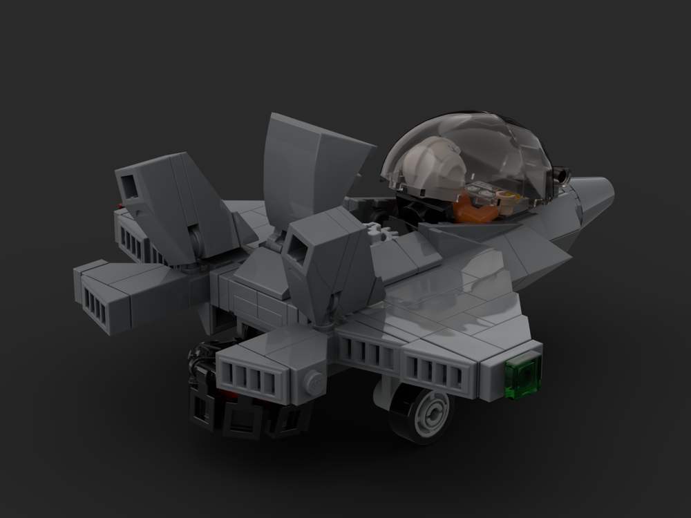 Lego Moc F 35b Stovl Chibi Jet By Legomaniajosh Rebrickable Build