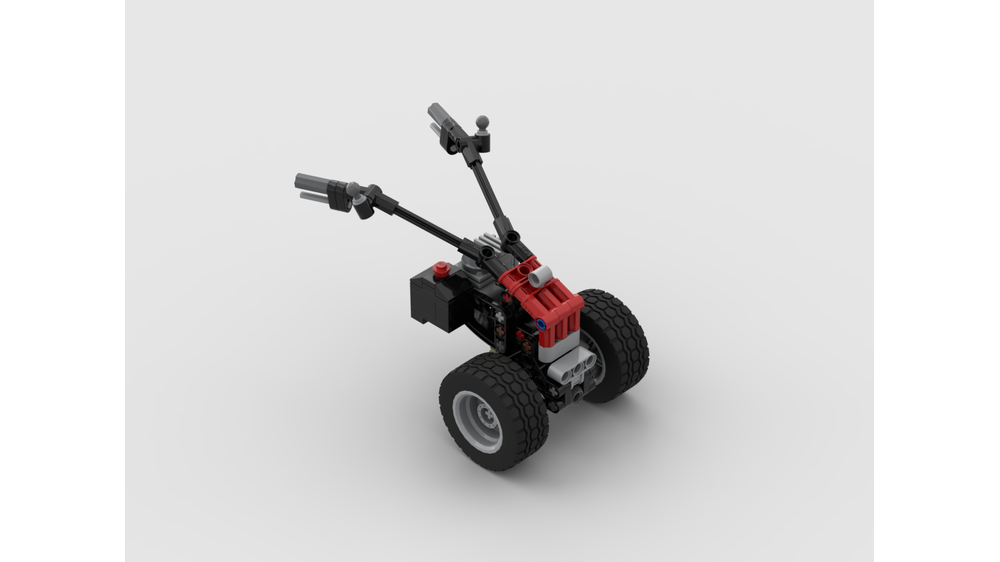 LEGO MOC Small single-axle walk-behind tractor with cutter bar, band ...
