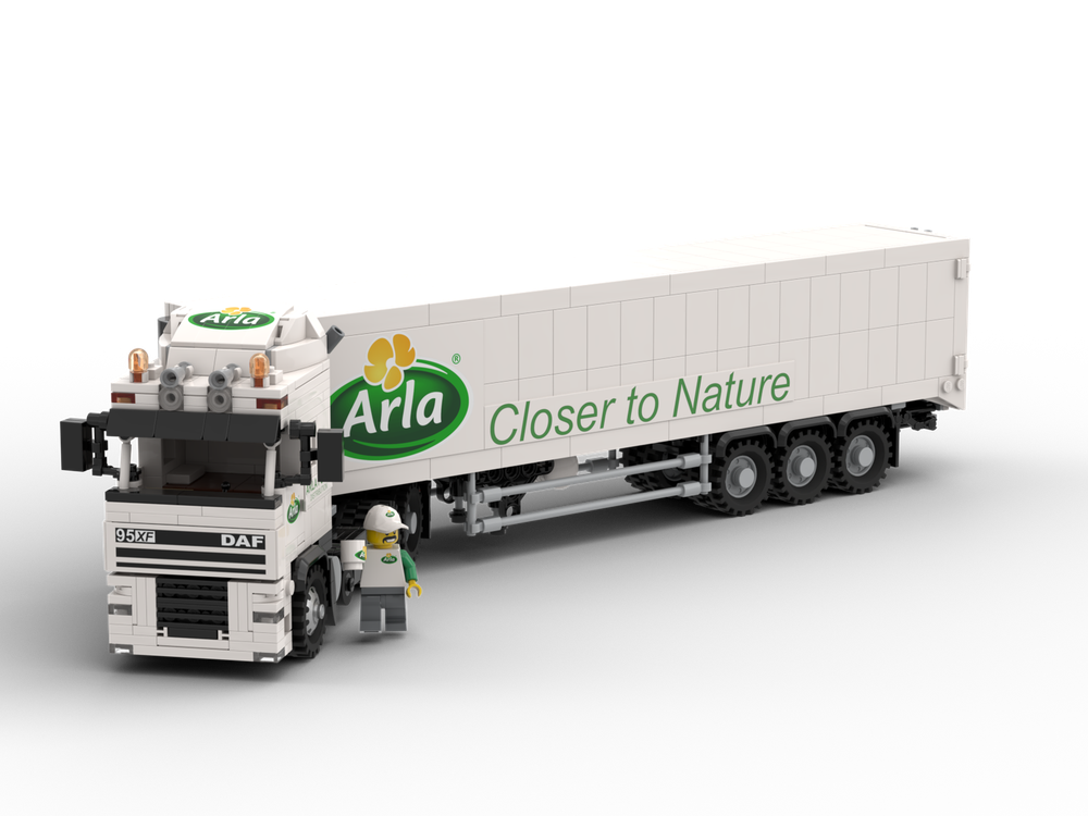 LEGO MOC ARLA Foods DAF 95XF by Yellow.LXF | Rebrickable - Build with LEGO