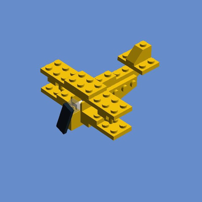 Lego Moc Biplane By Mrcin Rebrickable Build With Lego