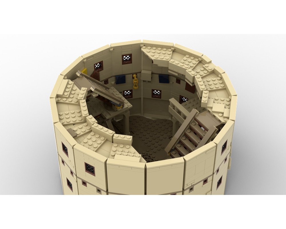 LEGO MOC Tower With Moving Stairs - Magic School Modular MOCs Part 6 by ...