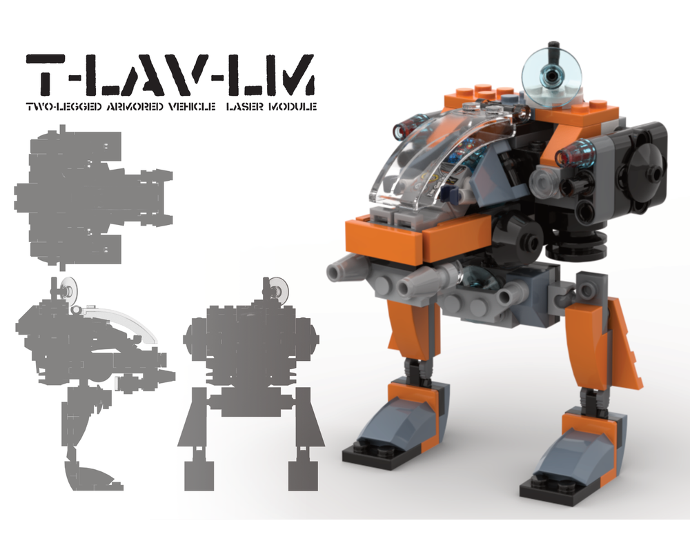 LEGO MOC T-LAV-LM / Mech-Walker (BOT-23003) by BummiOnTerra ...