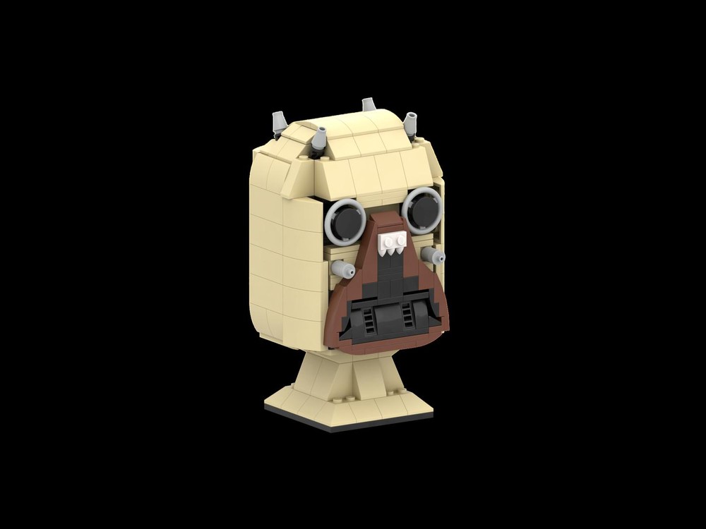 LEGO MOC Tuskan Raider Head by IKZELF121 | Rebrickable - Build with LEGO