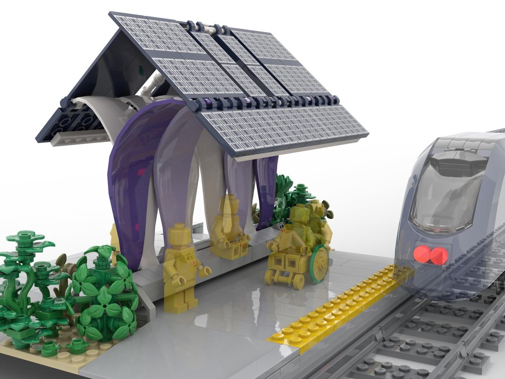 LEGO MOC Light Rail Transit Shelter with Solar by Thomus_Bean ...