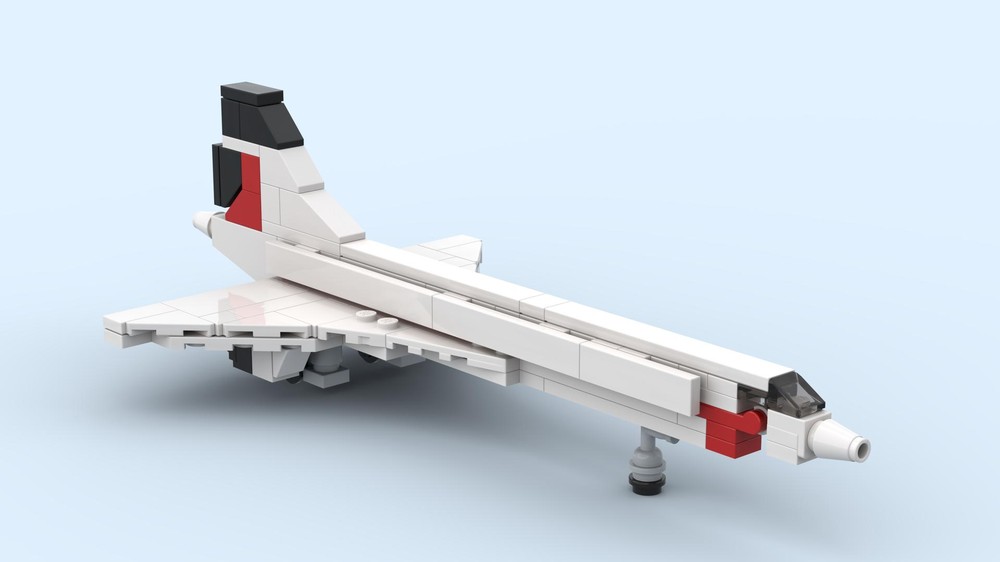 LEGO MOC Mini Concorde by toppingd | Rebrickable - Build with LEGO