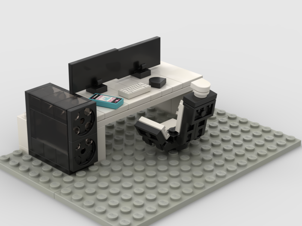 LEGO MOC Gaming setup by Echo :3 | Rebrickable - Build with LEGO