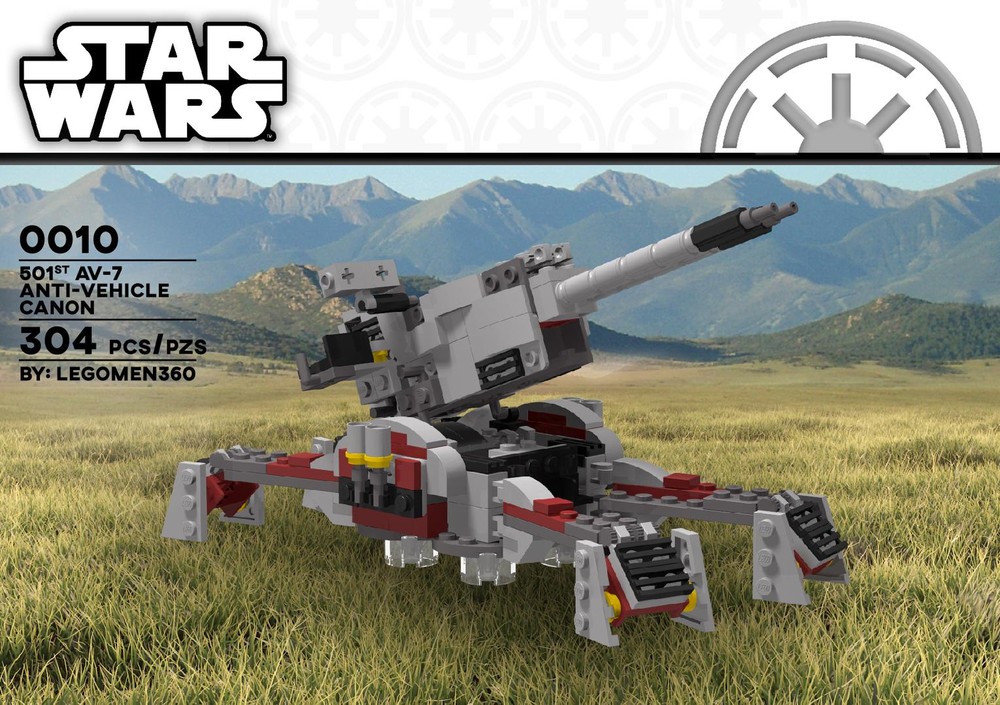 LEGO MOC AV-7 Anti-Vehicle Canon by Legomen360 | Rebrickable - Build ...