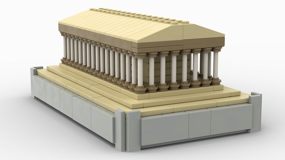 LEGO MOC Micro-Scale Parthenon by MocsByMattW | Rebrickable - Build ...