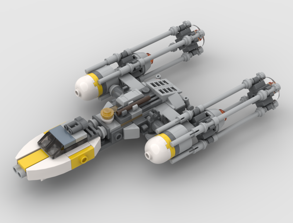 LEGO MOC Mini Y-Wing (1:100) by nevergreen | Rebrickable - Build with LEGO