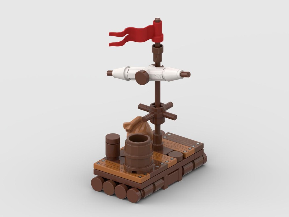 LEGO MOC Fishing Raft by Tycoon | Rebrickable - Build with LEGO