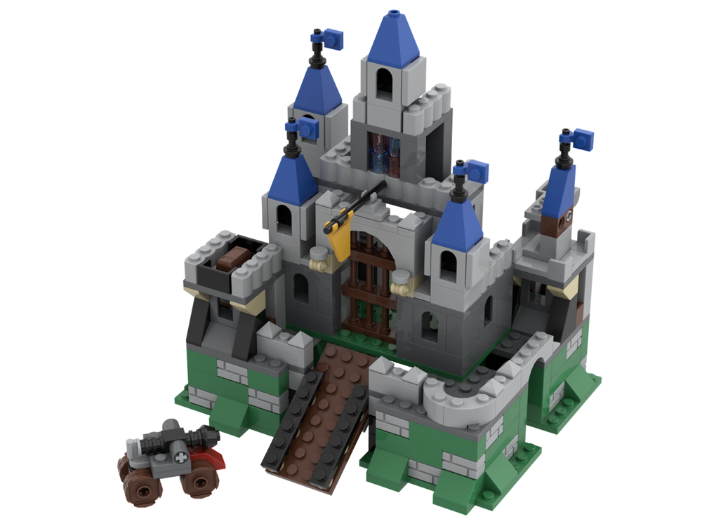 LEGO MOC Microscale King Leo's Castle by zeegiraf | Rebrickable - Build ...