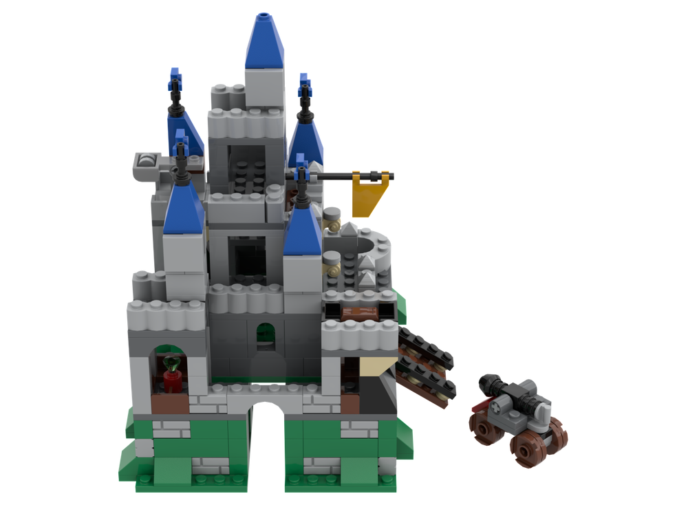 Lego Moc Microscale King Leos Castle By Zeegiraf Rebrickable Build