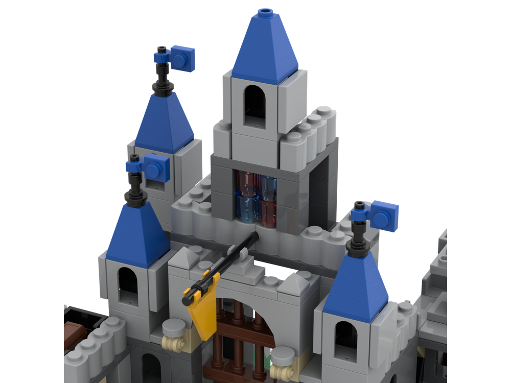 Lego Moc Microscale King Leos Castle By Zeegiraf Rebrickable Build