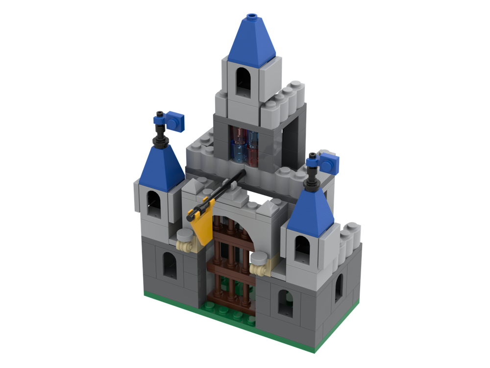 Lego Moc Microscale King Leos Castle By Zeegiraf Rebrickable Build