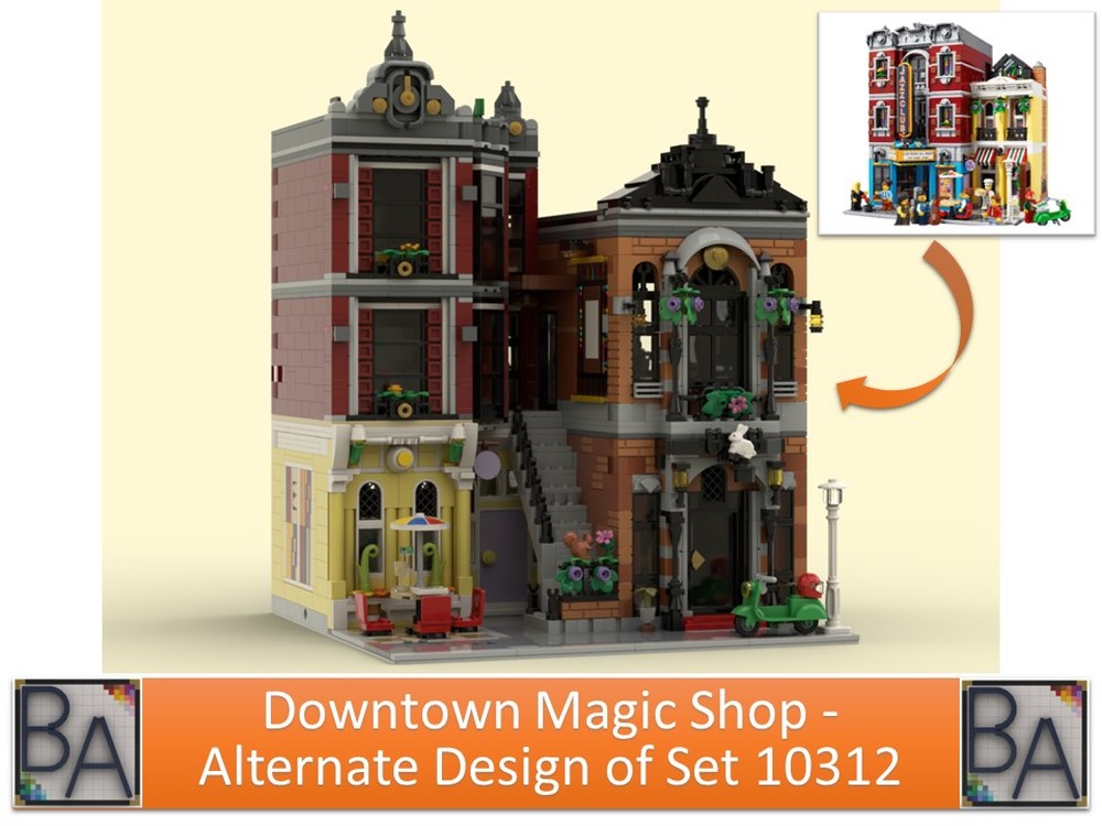 LEGO MOC Downtown Magic Shop - Alternate Design of Set 10312 by Brick ...