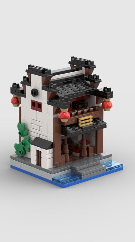 LEGO MOC Asian Tavern by Firun | Rebrickable - Build with LEGO
