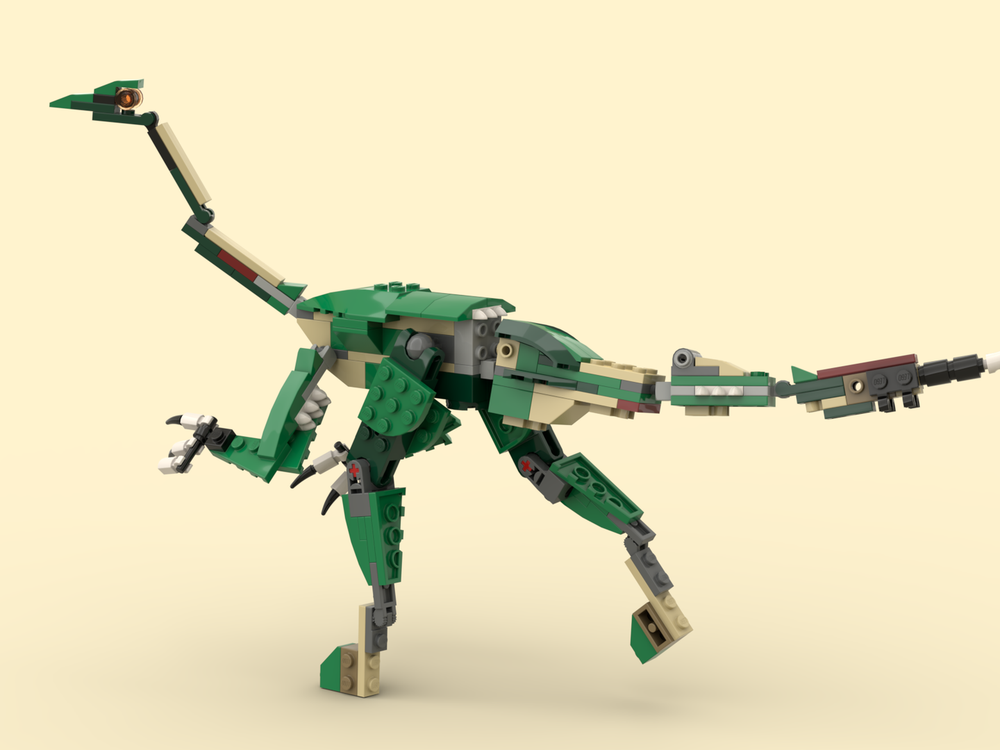 Lego Moc 31058 Ornithomimid Dinosaur By Ambrosino Rebrickable Build