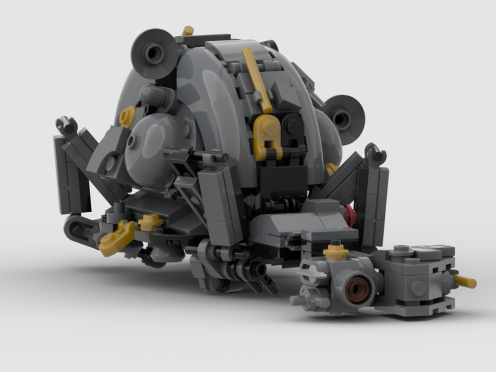 Lego Moc Asteroid Mining Space Craft By T53k Rebrickable Build With